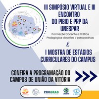Iii Seminário Virtual E Iii Encontro Do Pibid E Prp Da Unespar E A I